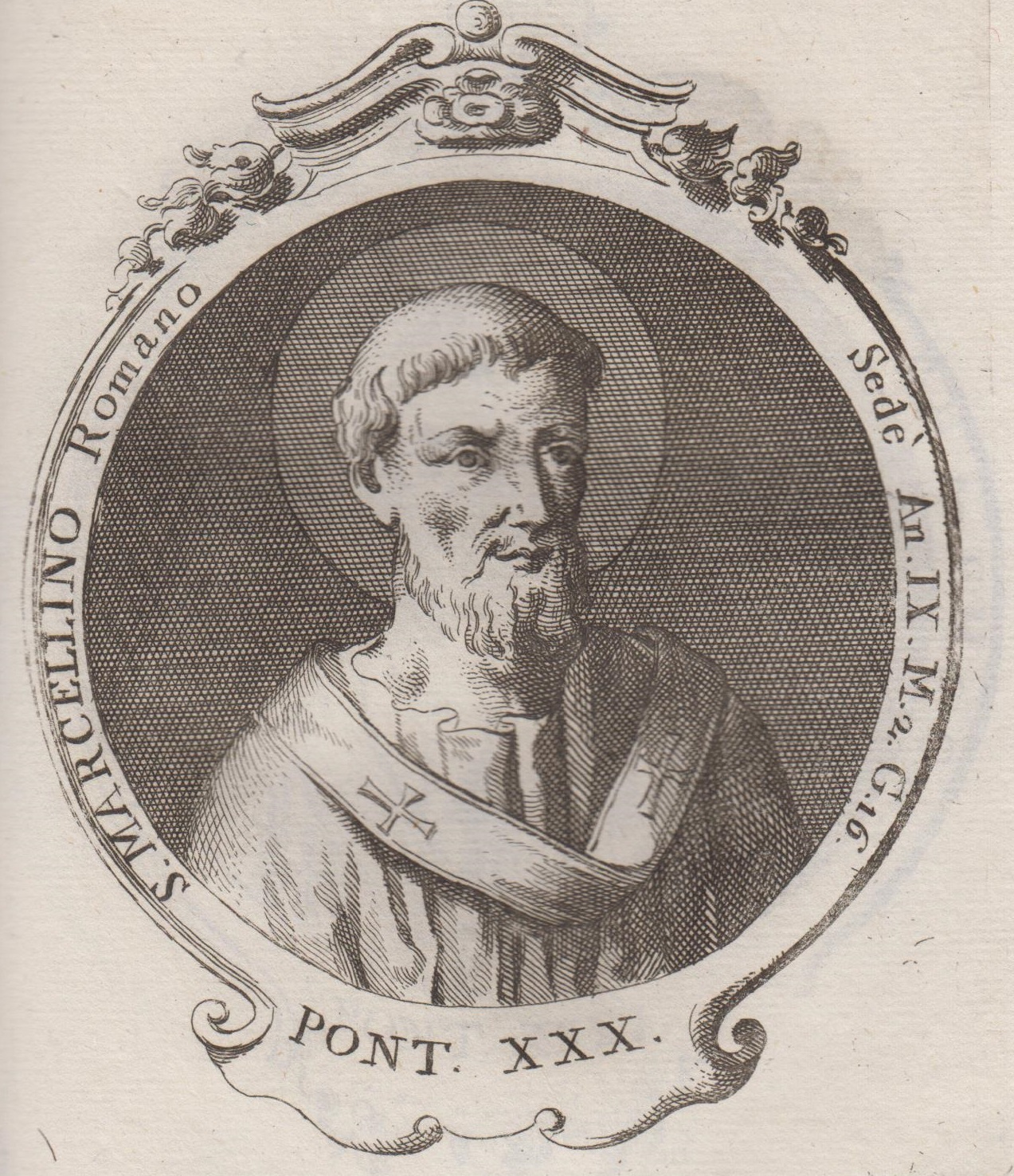 Los primeros Papas hasta Dámaso retratos de los Papas hasta 1.775